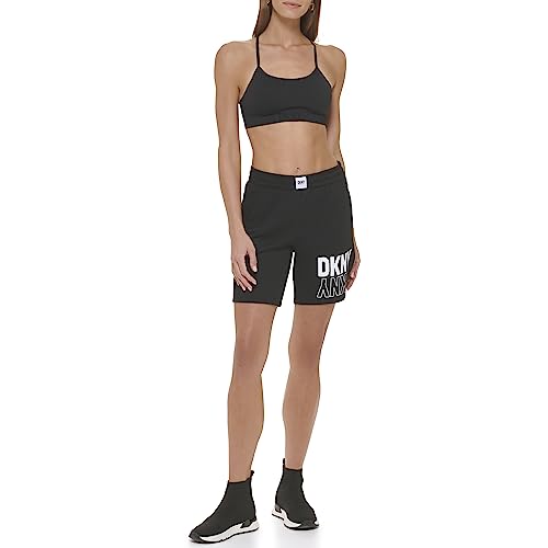 DKNY Women's Support Yoga Spaghetti Strap Everyday Bra, Black, Medium