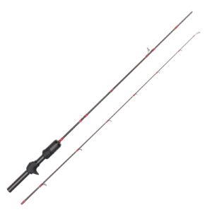 Rosewood Dark Light Fishing Rods Spinning Rod & Casting Rod UL Power Fast Action Carbon Handle Lightweight Sensitive Short Handle Stream Rods (C502UL)