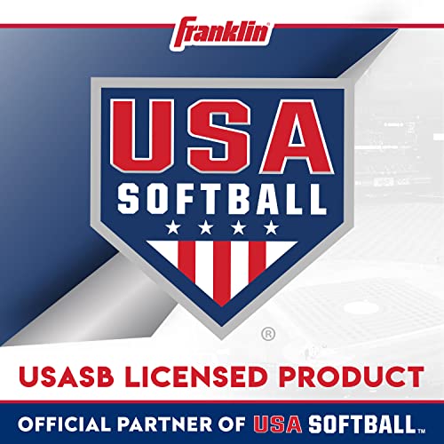 Franklin Sports Foam Practice Softballs - (4) USA Softball Official Size Foam Softballs for Kids - Squishy Foam Softball Balls - Great for Youth Training + Practice, Yellow