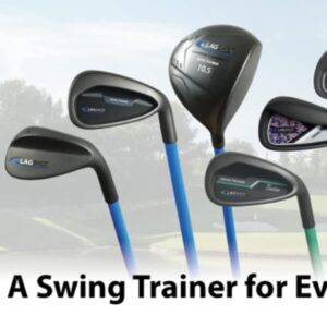 Lag Shot Driver + 7 Iron Combo™ (Right Handed) - Golf Swing Trainer Aid, Golf Digest's Editors' “Best Swing Trainer” of The Year! #1 Golf Training Aid of 2022, Free Video Series with PGA Teacher!