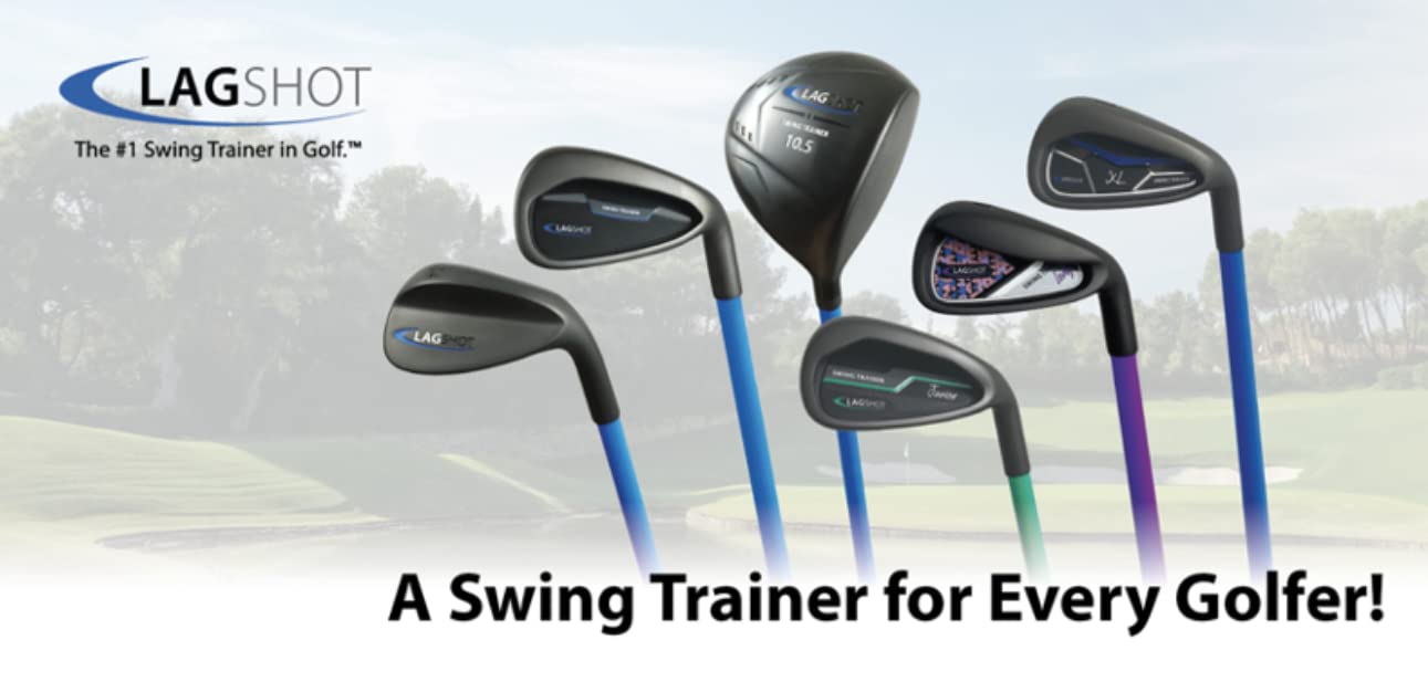 Lag Shot Driver + 7 Iron Combo™ (Right Handed) - Golf Swing Trainer Aid, Golf Digest's Editors' “Best Swing Trainer” of The Year! #1 Golf Training Aid of 2022, Free Video Series with PGA Teacher!