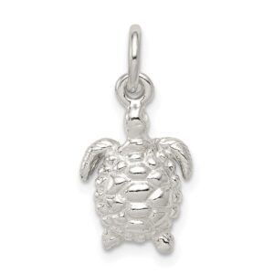 auriga fine jewelry sterling silver turtle charm pendant gift for women