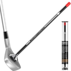 sisteraling golf magnetic alignment rods,golf club alignment sticks,magnetic swing training aid accessories visualize calibrate golf shots,hit the target with the right golf swing,golf gift