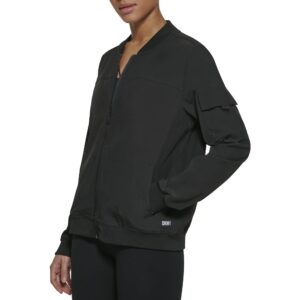 dkny sport women's jacket, black, x-large