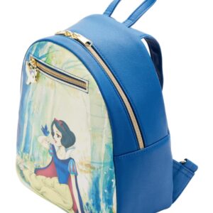 Loungefly - Disney - Snow White in The Forest - Mini Backpack Purse With Bluebird Charm