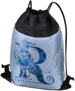 logovision harry potter ravenclaw r drawstring backpack sports bag sackpack 17" x 13", perfect for gym, yoga or practice