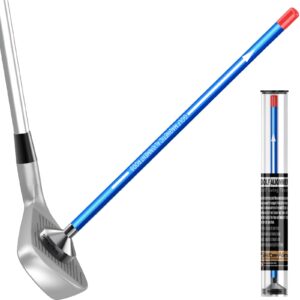 sisteraling golf alignment rods | golf training aid with industrial strength magnet strong hold to golf clubs stick face | golf club aimer stick accessories for golf shot swing practice traine (blue)