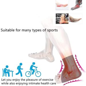 Soothe Socks for Neuropathy Pain, Outdoor Sports Ankle Compression Foot Cover, Soothe socks for Neuropathy, Soothe socks for Foot, Ankle Brace Compression Support (White, Small/Medium)