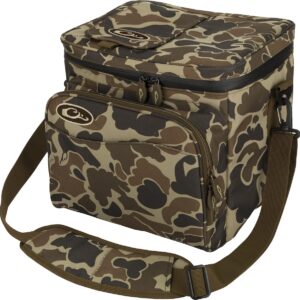 drake waterfowl 18-can soft-sided insulated cooler (old school camo)