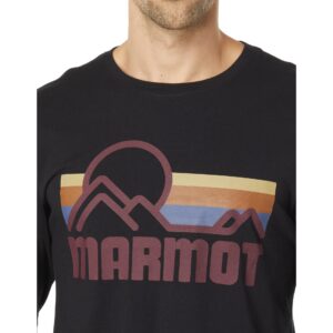 MARMOT Men's Coastal Long Sleeve T-Shirt, Black, X-Large