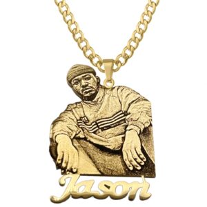 3umeter custom necklace personalized necklaces for women men engraved picture photo pendant necklace 18k gold silver plated necklace