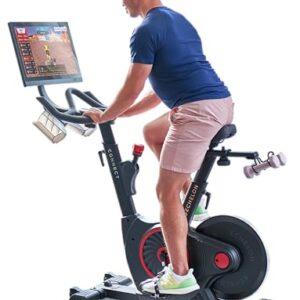 Echelon EX5-S Smart Connect Fitness Bike, 30-Day Free Echelon Membership, Easy Storage, Small Spaces, Cushioned Seat, Solid, Top Instructors, 32 Resistance Levels, Bluetooth, (Renewed Premium)