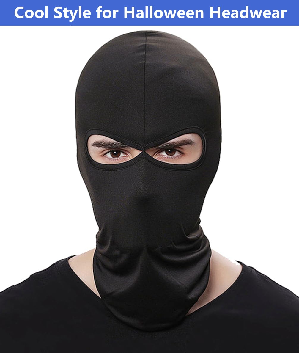 bodbop Balaclava Ski Face Mask Windproof Full Head Mask Sun UV Protection Face Cover for Men Women Outdoor Sports Cycling (Black)