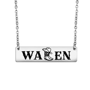 okeych country music inspired necklace western women gift western jewelry western merch country music lover gift (mw necklace)