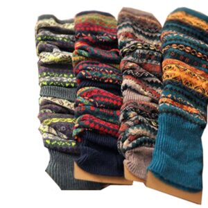 Lucky staryuan Women Wool Knit Leg Warmer Boot Warmer(4Pairs)