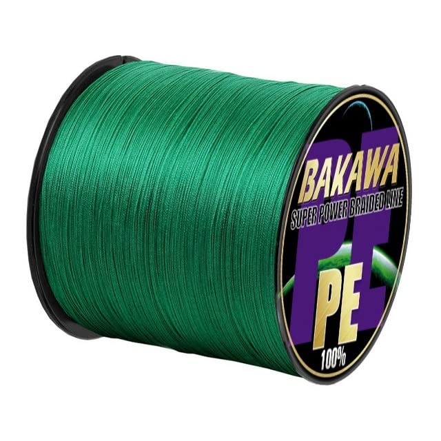 Fishing Lines 4 Braided Fishing Line 300M 100M PE Multifilament Carp Sea Saltwater Floating Wire Accessories Fishing Tool (Color : Green, Size : X4 100M 35LB 3.0)