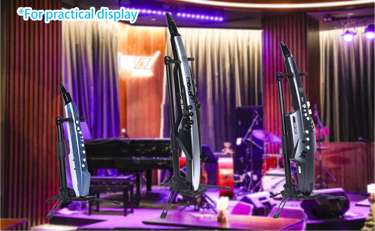 GEEK Professional EWI Stand | Aerophone&Electronic Wind Instrument Stand holder | Foldable&Stable Metal Stand | Adjustable Height | Antiskid designed Tripod Stand | For AKAI Roland Yamaha EWI series