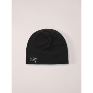 Arc'teryx Rho Lightweight Wool Toque | Streamlined Merino Wool Beanies | Thermal Efficiency, Breathable & Versatile Lightweight Beanie Hat for Various Outdoor Adventures | Black, Small Medium