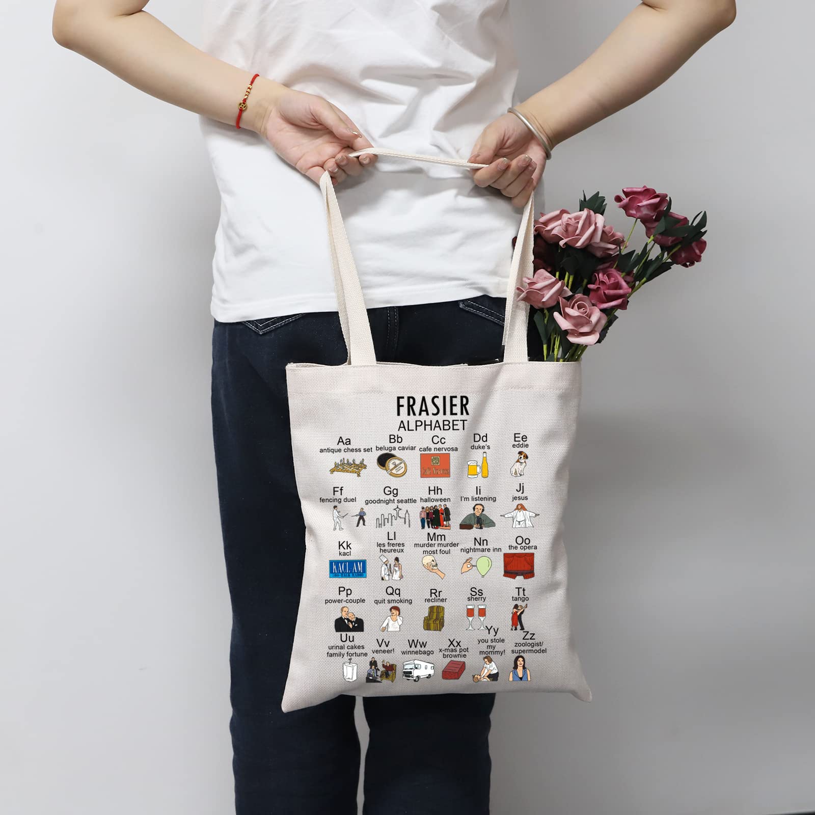 MNIGIU F-rasie-r TV Show Fan Gift F-rasie-r Tote Bag F-rasie-r Merchandise F-rasie-r Inspired Gift (Shopping Bag)