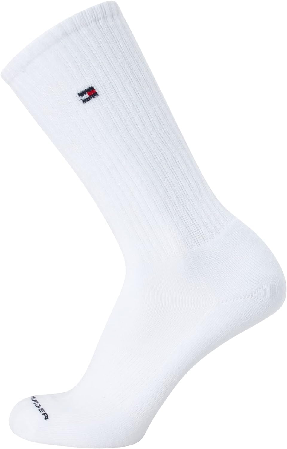 Tommy Hilfiger Men's Athletic Socks - Cushioned Crew Socks (5 Pack), Size 7-12, BlackWhiteGrey