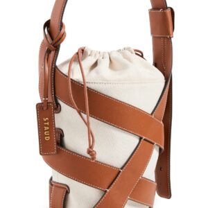 STAUD Women's Hive Bucket Bag, Cream/Tan, One Size