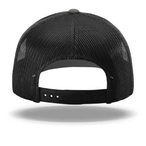 Classic Mesh Trucker Hat, Adjustable Snapback, Outdoor Camping Magic Mushroom Baseball Cap (Dark Grey)