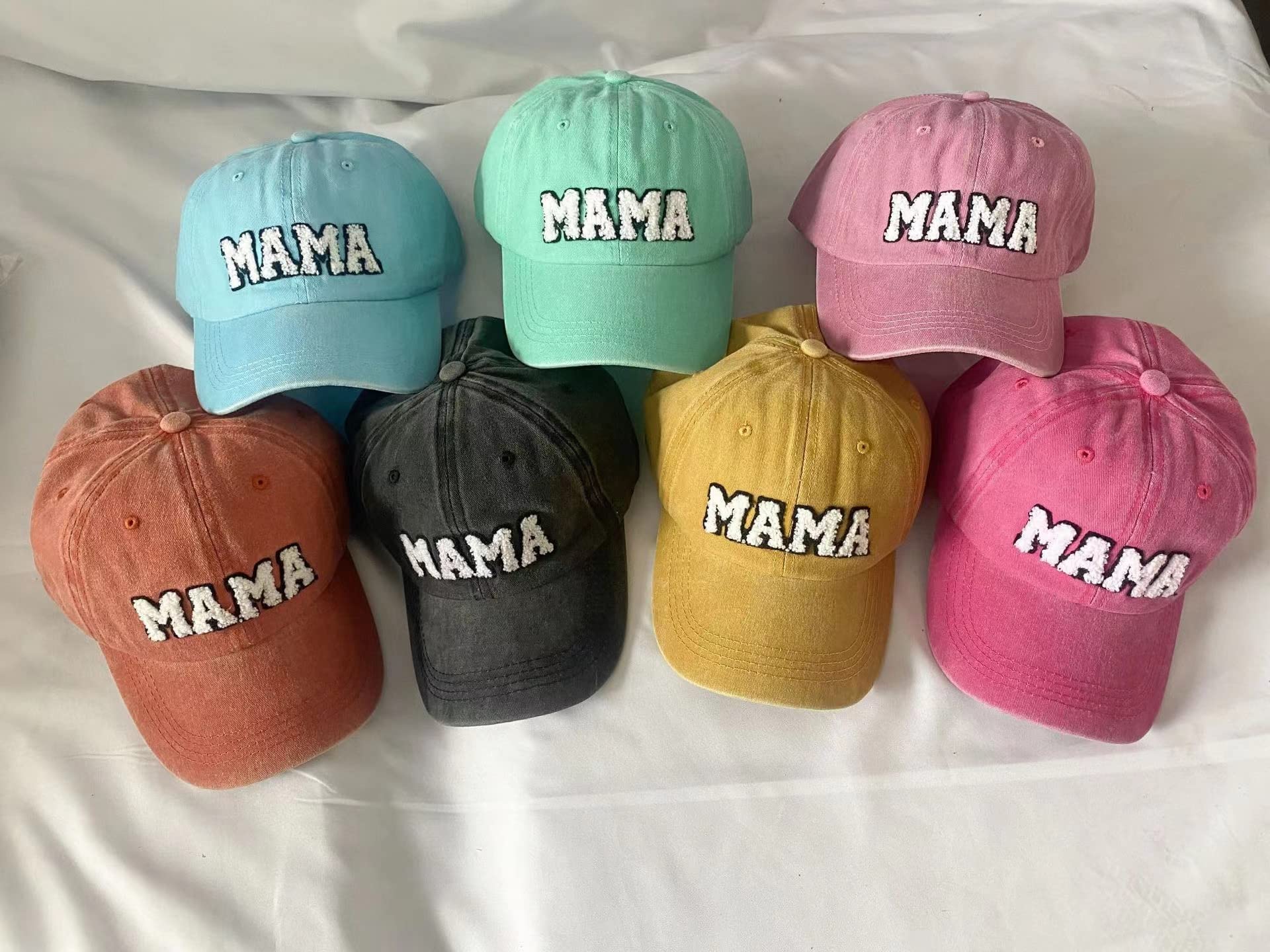 2PCS Parent-Child Hat Mother Child Daughter Son Baby Family Hat Retro Baseball Cap Snap Cap Mothers Day Black