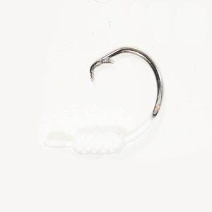 yellowtail snapper weighted circle hook jigs - (white) 4/0 hook - 1/16 oz - 25 pack