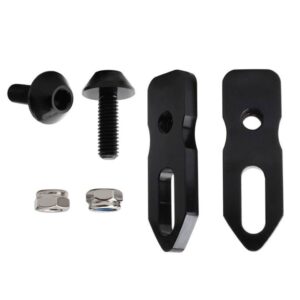 1pair mountain bicycle v brake extension seat, aluminum alloy seat converter adapter, converter brake rack adapter brake bracket bike bicycle accessories black