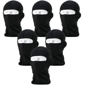 sunland black balaclava motorcycle cycling bike bandana hiking skateboard head sock 6 pack