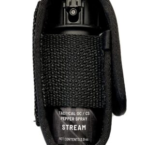 Redd, Tactical OC/CS Pepper Spray and Nylon Holster - Flip Top Stream (2 oz)