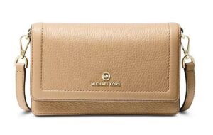 michael kors jet set charm small phone crossbody multi one size (camel)