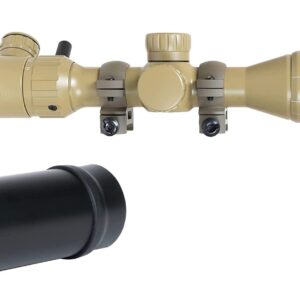 Monstrum 3-9x32 AO Rifle Scope | Flat Dark Earth | Monstrum SS-F Scope Sunshade | Bundle