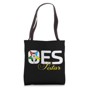 oes sistar emblems order of the eastern star mother's day tote bag