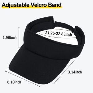 NTLWKR Sun Visor Hat Adjustable Velcro Outdoor Sports Cap for Men Women Adults