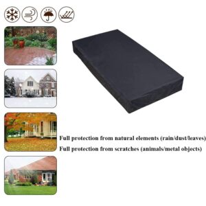 Onlyme Treadmill Cover, Treadmill Cover Waterproof Outdoor for Under Desk Electric Treadmill, Folding Treadmill Covers from Dust Black