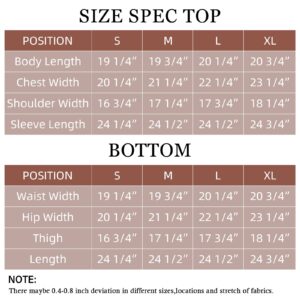 Asoran 2 Piece Tracksuit for Women, Jogging Outfits with Collar Zip, Women’s Long Sleeve Sweatshirts Lounge Pants with Zip