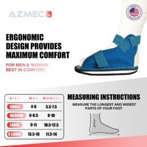 Azmec Economy Super Cast Shoes, Postoperative Cast Boot For Fracture Feet, Supports Surgical Foot Protection, Stables Ankle Joints Support Bunion Hammertoe Post Surgery Brace Foot (Small Shoe Size 8 1/2" L X 4" W)