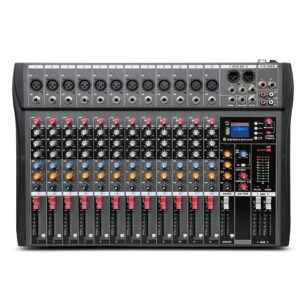 weymic ck-120 professional mixer (12-channel) for recording dj stage karaoke w/usb drive bt