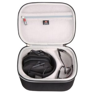 fblfobeli hard storage carrying case compatible with walker's razor slim/howard leight shooting ear protection electronic shooting muffs earmuff (case only)