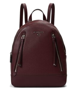 michael kors women's brooklyn medium backpack, merlot, onesize