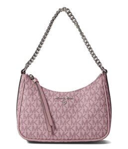 michael kors jet set charm small chain pouchette royal pink one size