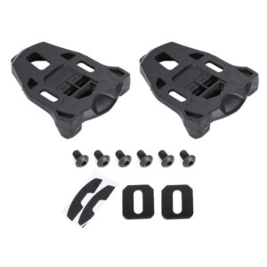 zpshyd 1 pair bike cleat set, plastic black road bike cycling pedal cleat lock anti-skid road bike cleat for riding