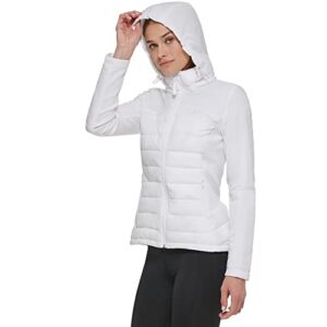 Calvin Klein womens Outerwear puffer,WHITE,Small