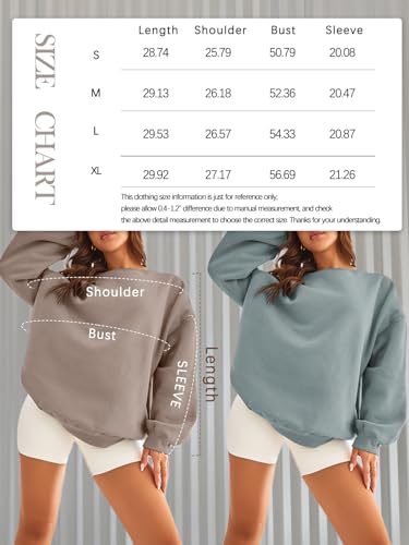 EFAN Hoodies for Women Sweatshirts Oversized Sweaters Winter Outfits Clothes Fall 2024 Casual Soft Gym Fashion Pullover Tops Grey M