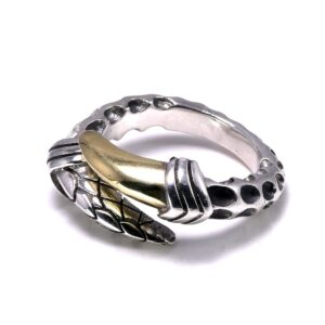 925 sterling silver dragon claw ring for women men ~ silver claw ring ~ adjustable ring