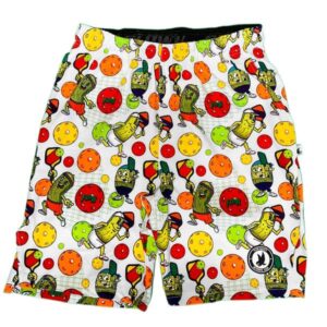 flow society mens pickleball flow short white - 7"