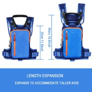 LUCKY CLOVER Ski Harness for Kids: Learn to Ski Safely and Teach Your Child The Fundamentals of Skiing and Snowboarding, Skiing Training Equipment with Backpack and Shock Absorbing Leashes