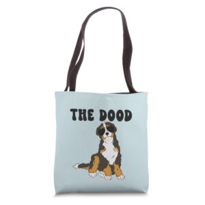 the dood bernedoodle mom doodle dog dad tote bag