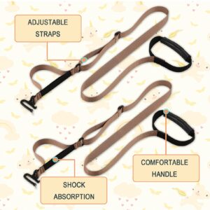 LUCKY CLOVER Ski Harness for Kids: Learn to Ski Safely and Teach Your Child The Fundamentals of Skiing and Snowboarding, Skiing Training Equipment with Backpack and Shock Absorbing Leashes